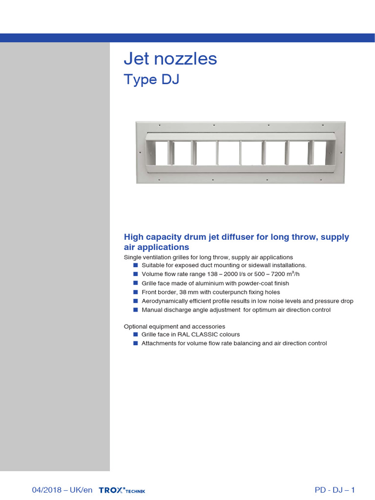 PD-DJ | PDF | Duct (Flow) | Flow Measurement