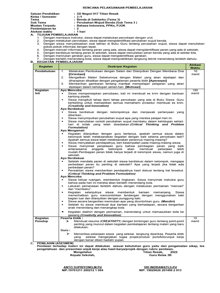 Pembelajaran 2 Sub Tema 3 Tema3 | PDF