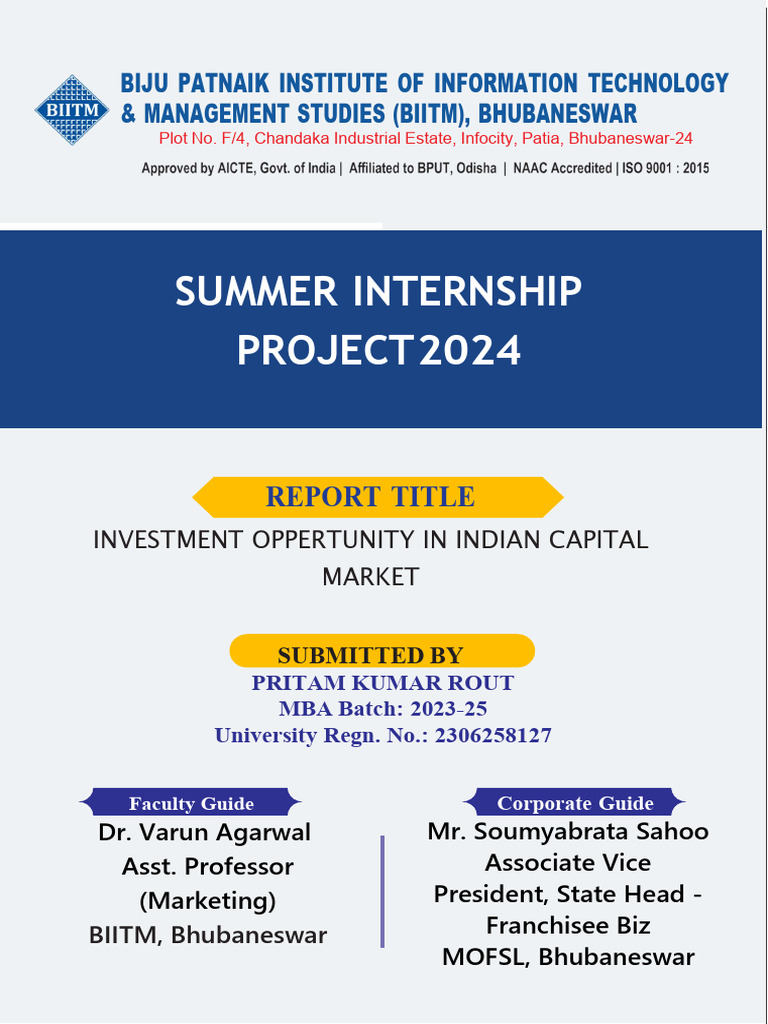 Pritam | PDF | Securities (Finance) | Stocks
