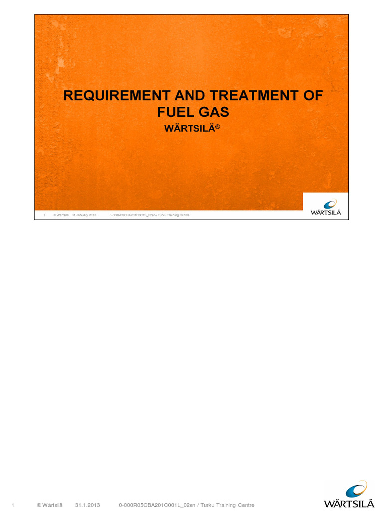 Requirement and Treatment Of Fuel Gas | Download Free PDF | Natural Gas | Natural Gas Storage
