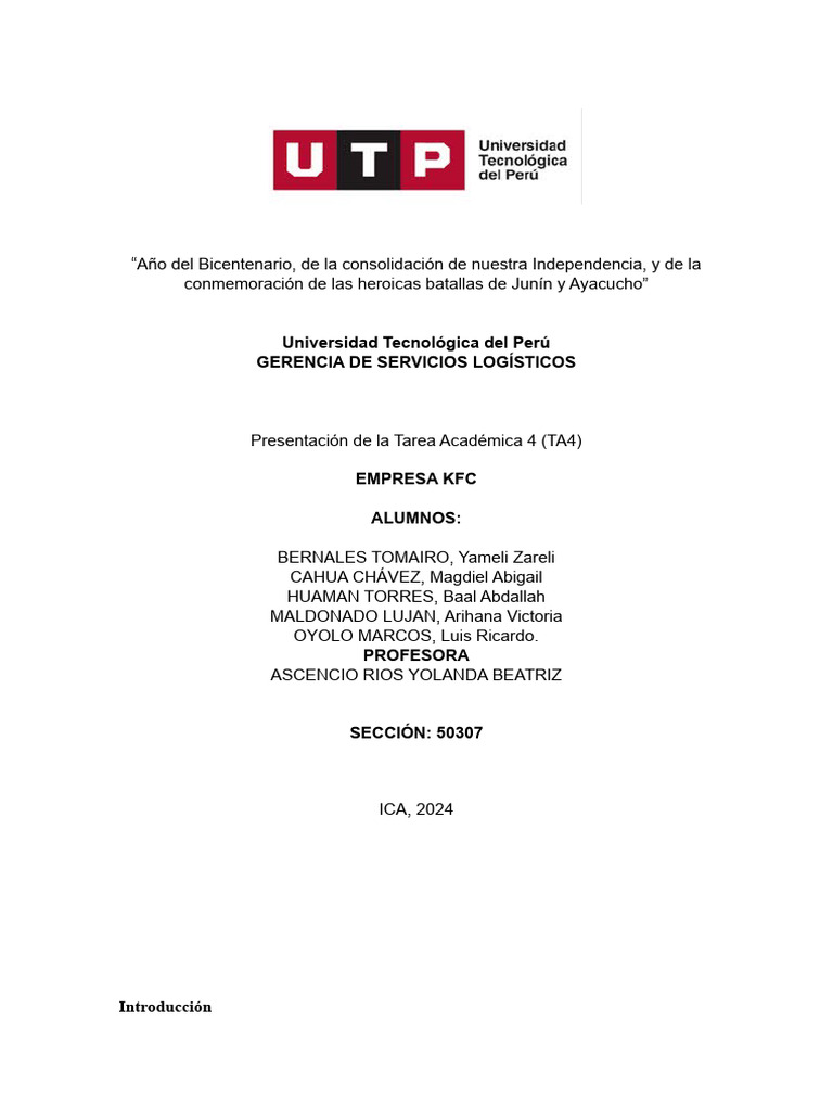 Ta 4 - Gerencia de Servicios Logisticos. | PDF | Cadena de suministro ... Ta 4 - Gerencia de Servicios Logisticos. | PDF | Cadena de suministro ...
