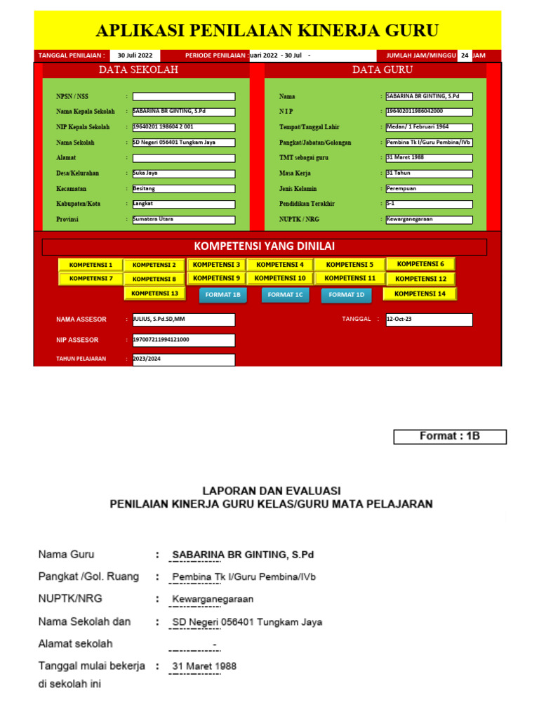 Form - PK GURU 2020 Sabarina | PDF