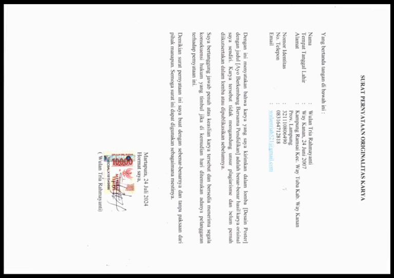 SURAT ORISINIL KARYA20240724_13153187 | PDF