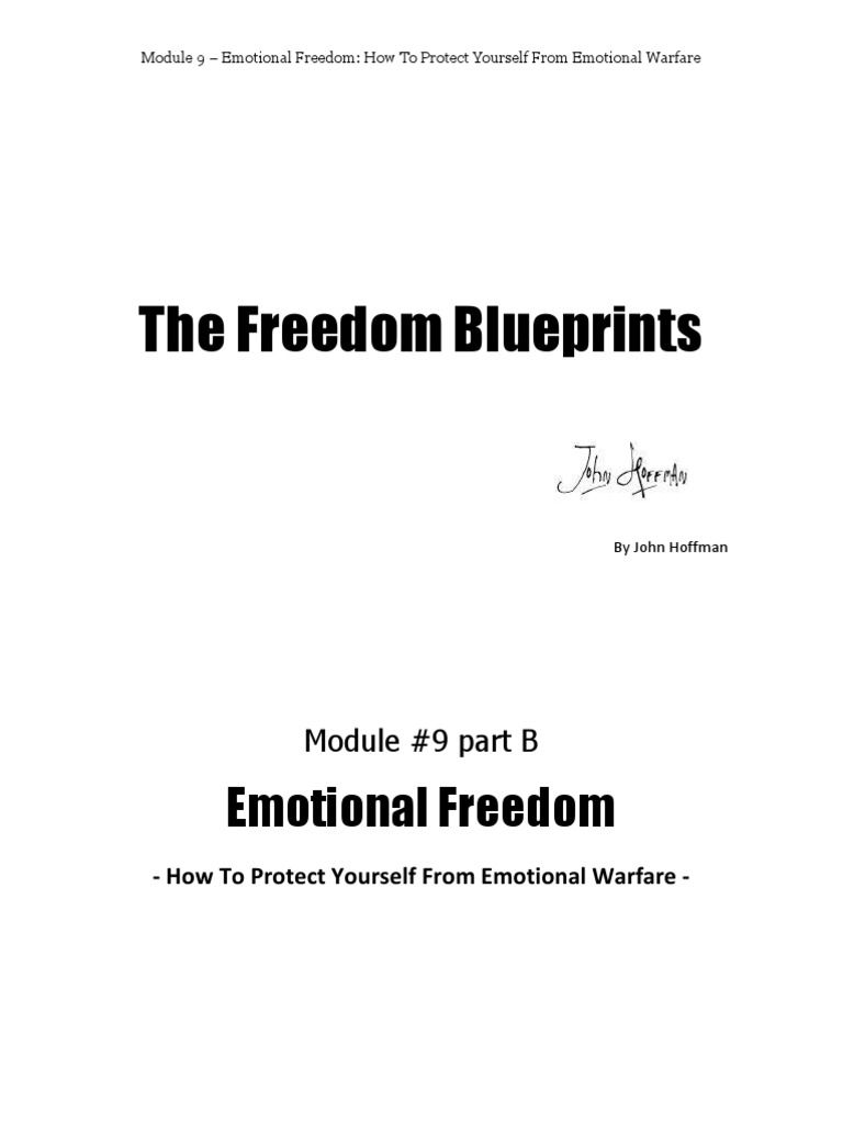The Freedom Blueprints | PDF | Emotional Freedom Techniques | Stress ...