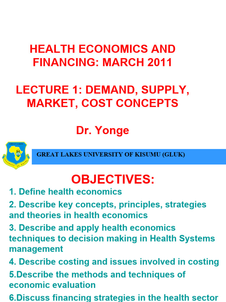 Health Economics-Yonge | PDF | Economics | Health Economics