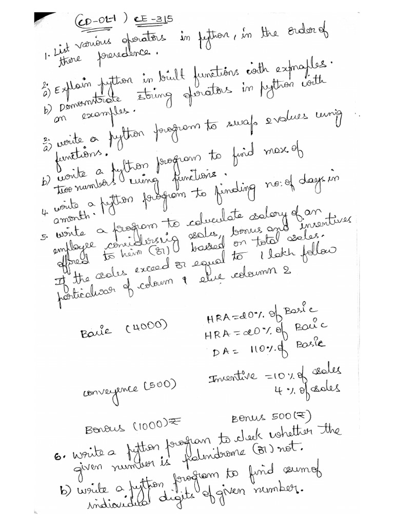 Python Assignment Pdf
