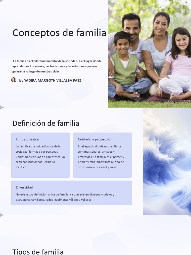Conceptos de Familia | PDF | Familia | Ciencias del comportamiento