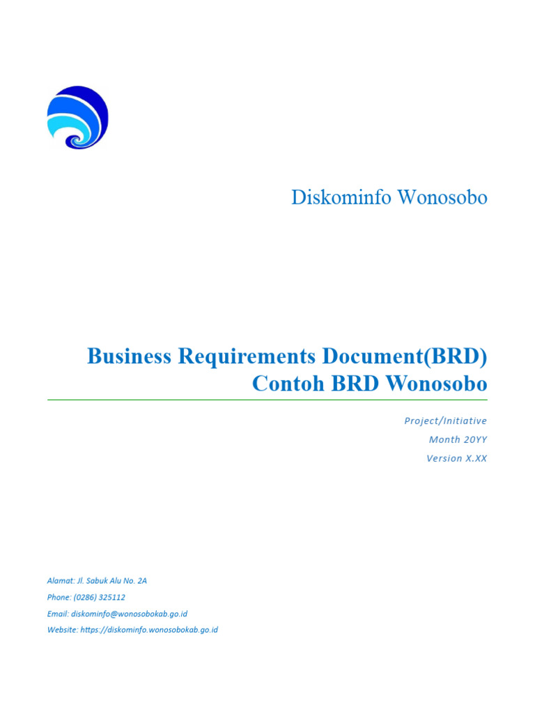 Draf Usulan BRD Template | PDF