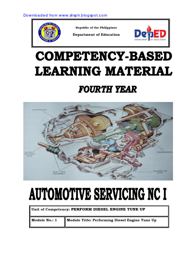 3-1 Performing Diesel Engine Tune Up | PDF | Internal Combustion Engine ...