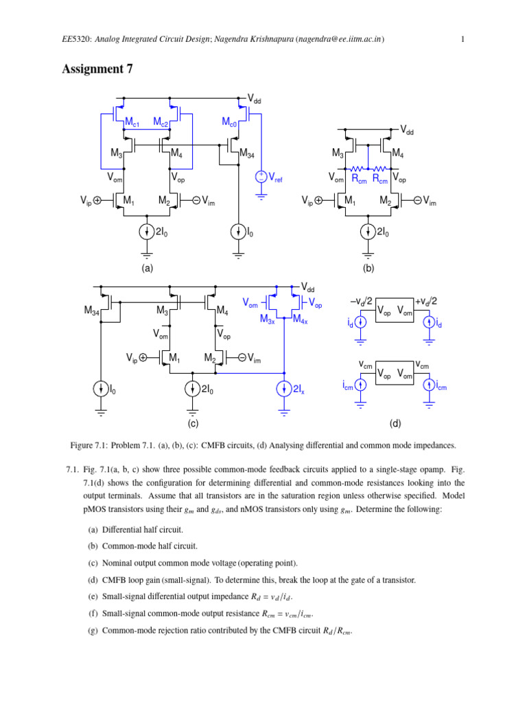 Assignment 07 | PDF | Electrical Network | Semiconductors