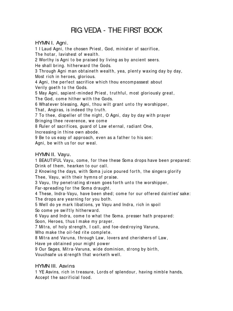 Rig Veda | PDF