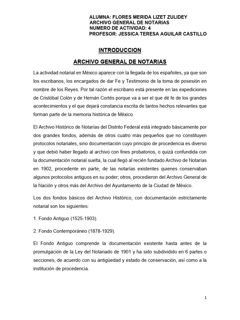 4 - Archivo General de Notarias | PDF