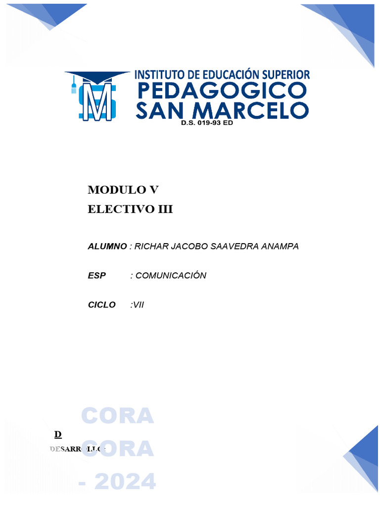 Modulo V Electivo | PDF | Color | Amarillo