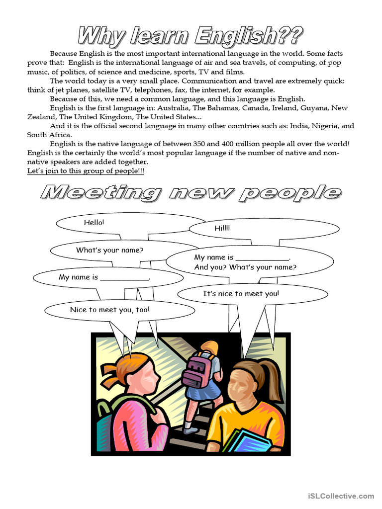 Why Learn English - Reading | PDF | Foreign Language Studies