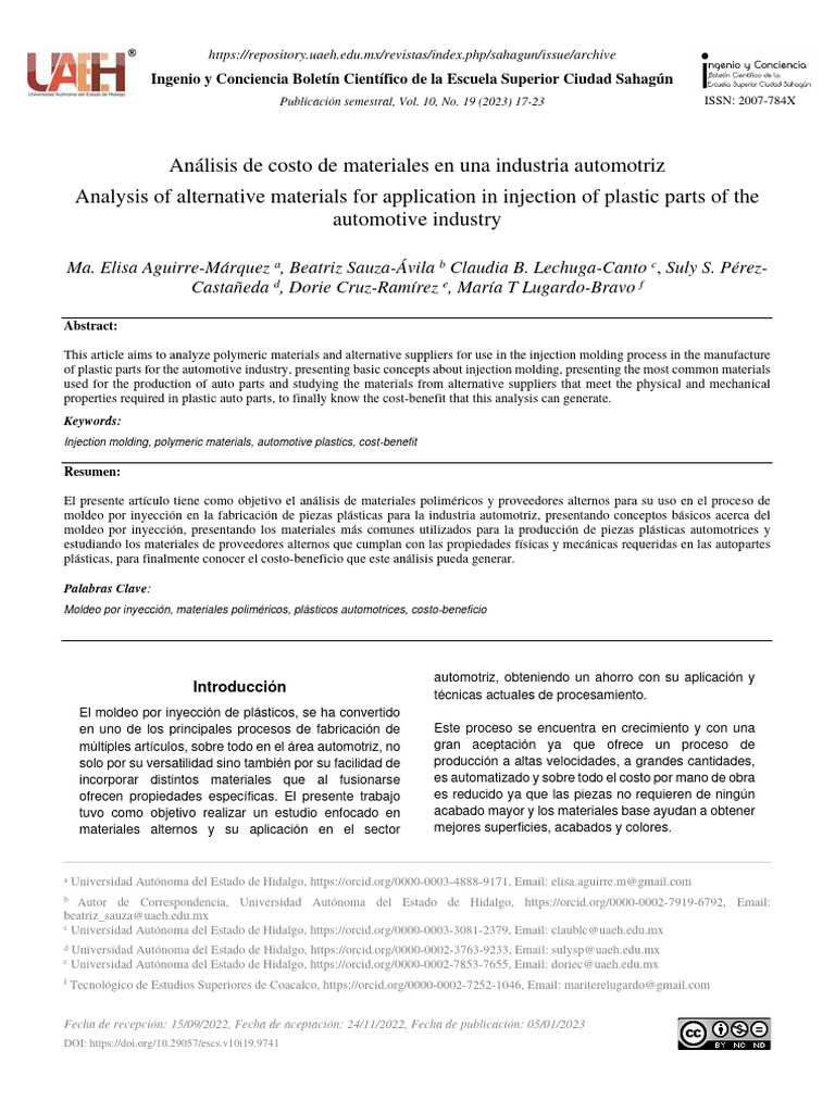 9741 Manuscrito 60384 1 10 20221201 | PDF | El plastico | Materiales