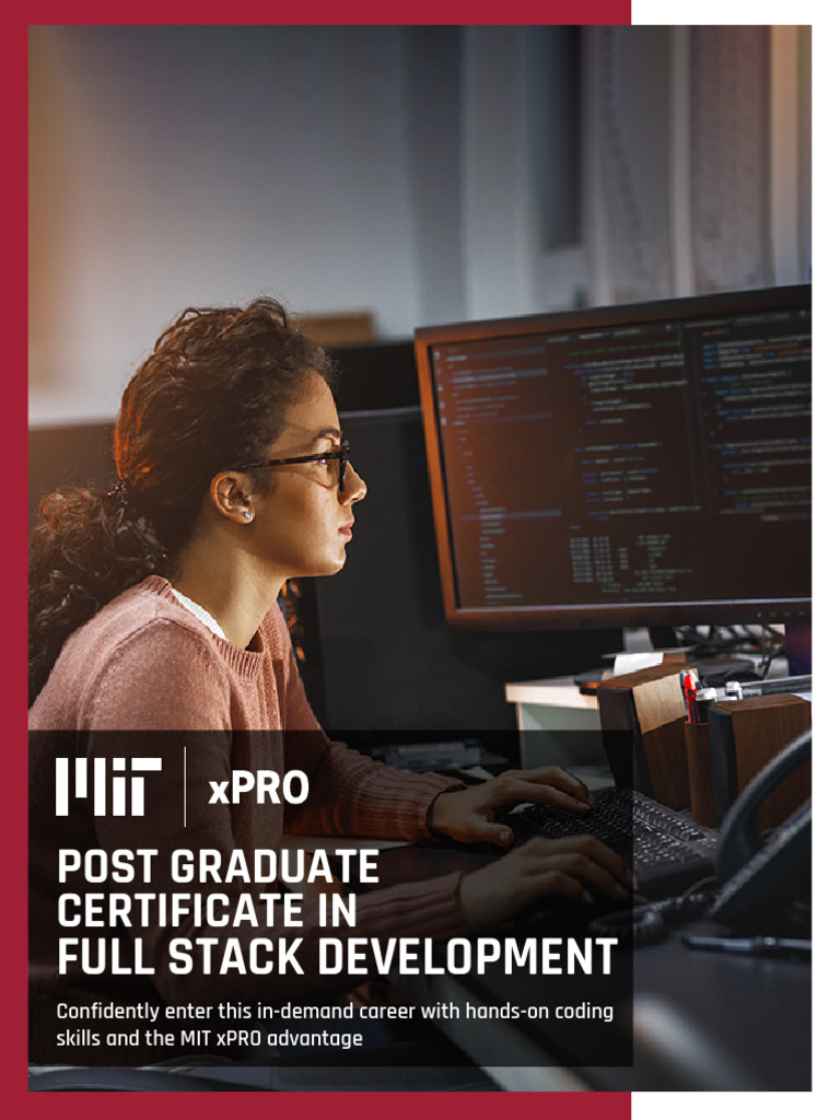 Brochure - MIT XPRO - Post Graduate Certificate in Full Stack ...
