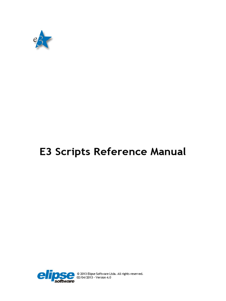 E3scripts Enu | PDF | Scripting Language | Object (Computer Science)