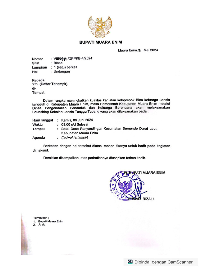 Undangan (Terlampir) | PDF