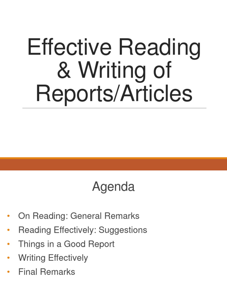 Effective Reading & Writing | PDF | Methodology | Experiment