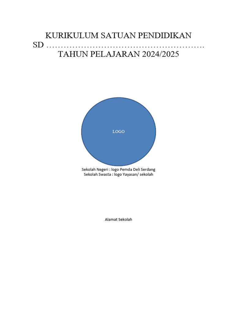 Draft Kurikulum SD 2024-2025 - Sumarti Ningsih - Ok | PDF | Bisnis