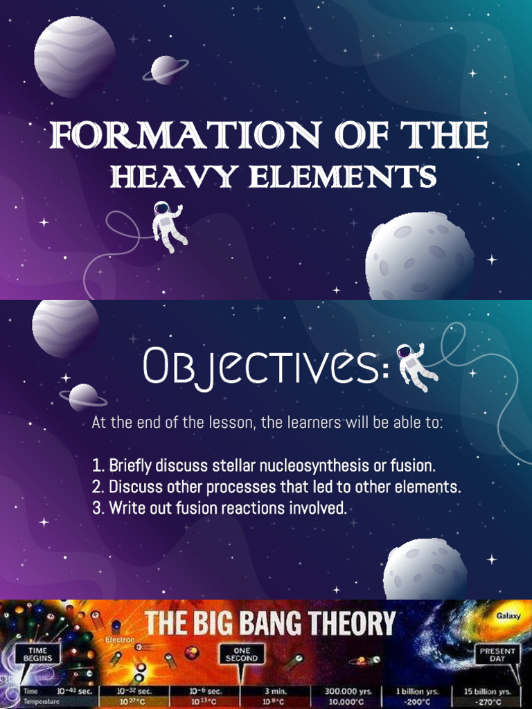 Lesson 2 Formation of the Heavy Elements | PDF | Atoms | Neutron