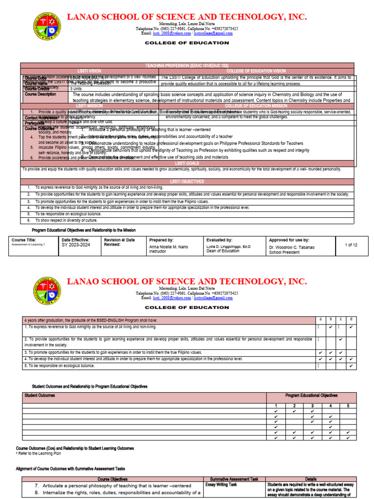THE TEACHING PROFESSION | Download Free PDF | Teachers | Rubric (Academic)
