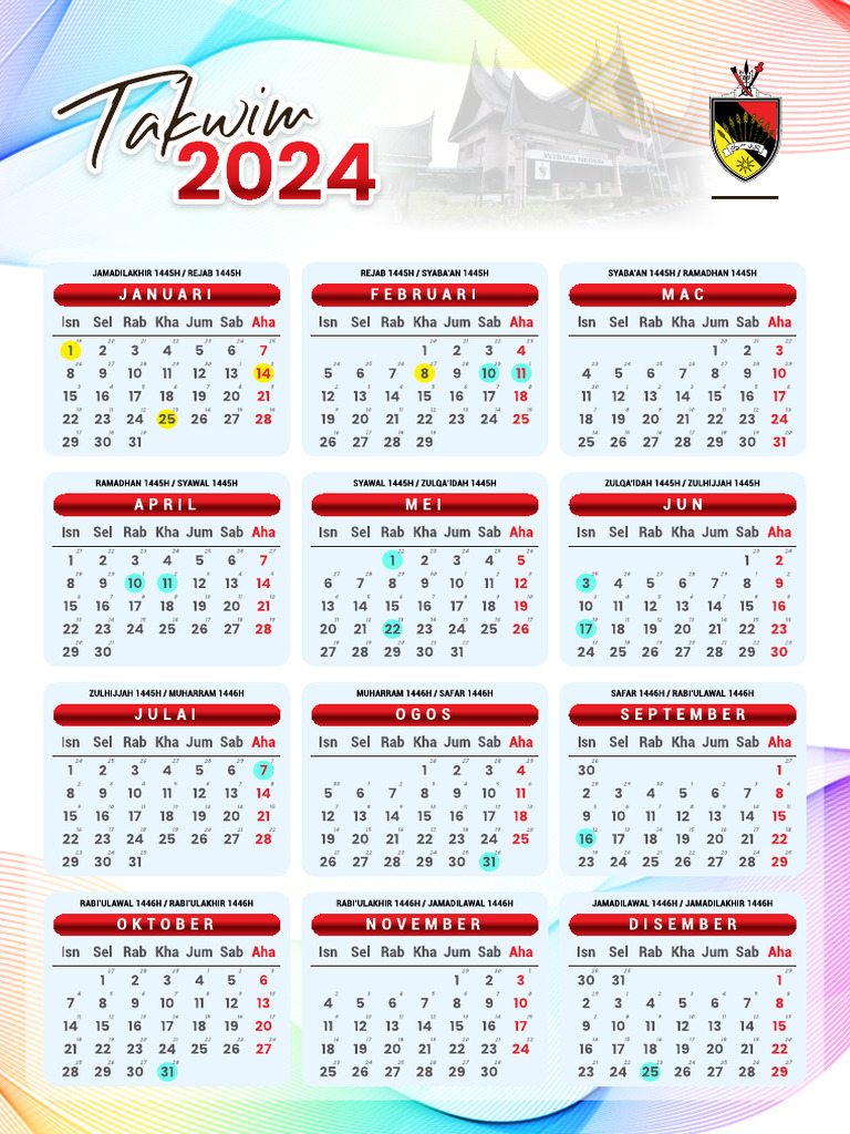 Kalender Takwim 2024 | PDF