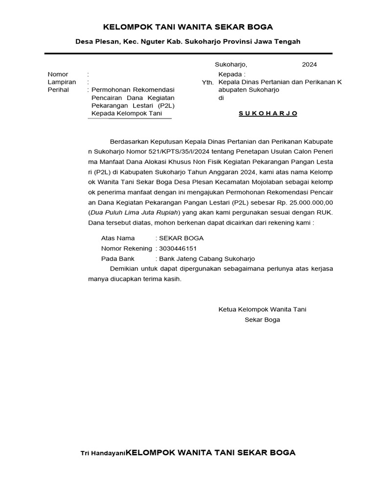 Permohonan KT Plesan | PDF