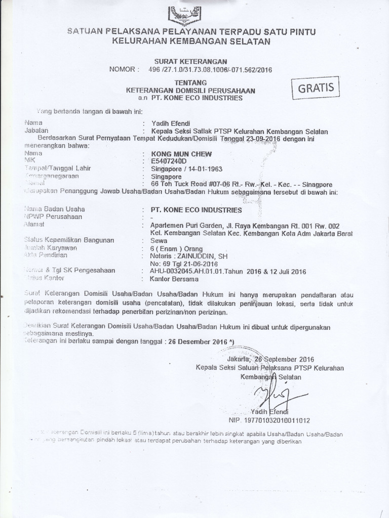 Data PT Kone - 0001 | PDF | Kajian Bahasa Asing