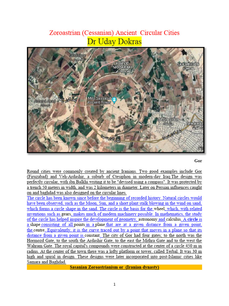 Zoroastrian Circular Cities | PDF