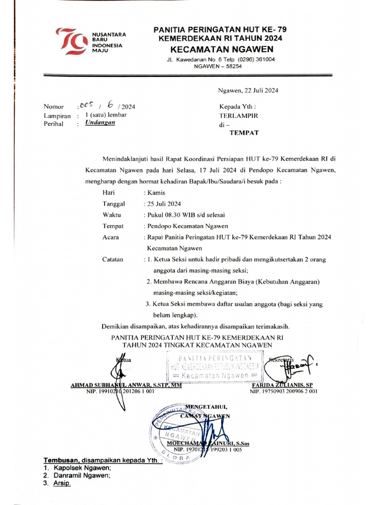 Undangan HUT RI | PDF