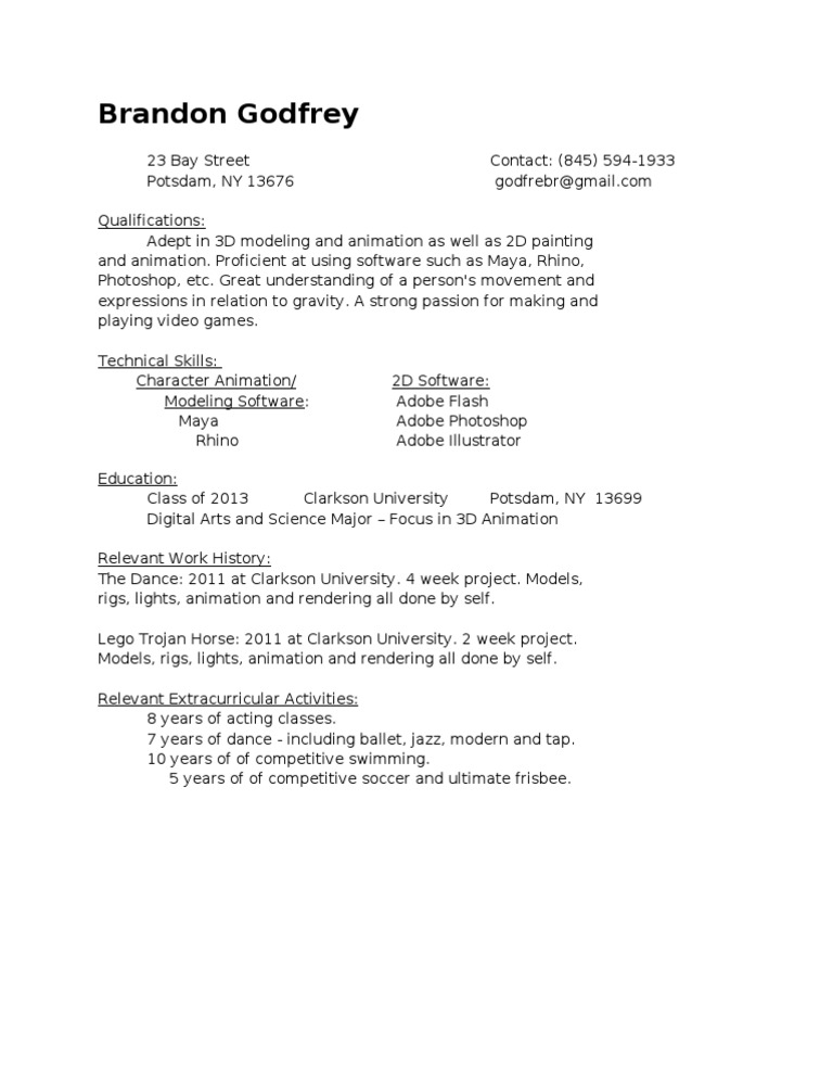 Godfrey Resume | PDF