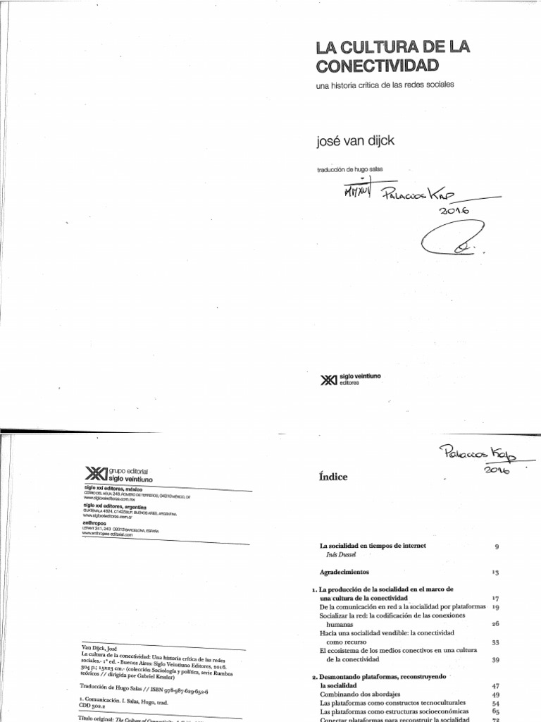 Van Dijck cultura de la conectividad | PDF