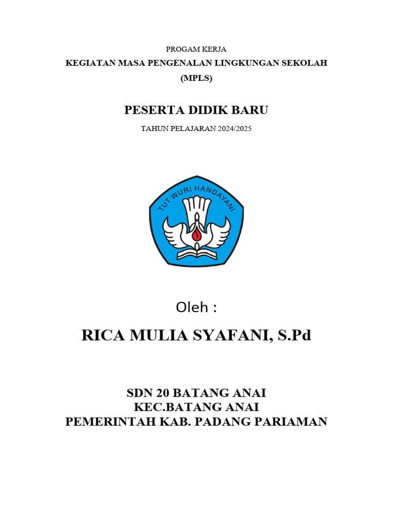 Program Kerja MPLS SDN 20 BTA | PDF