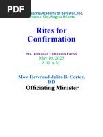 First Holy Communion Rites | PDF | Eucharist | Mass (Liturgy)