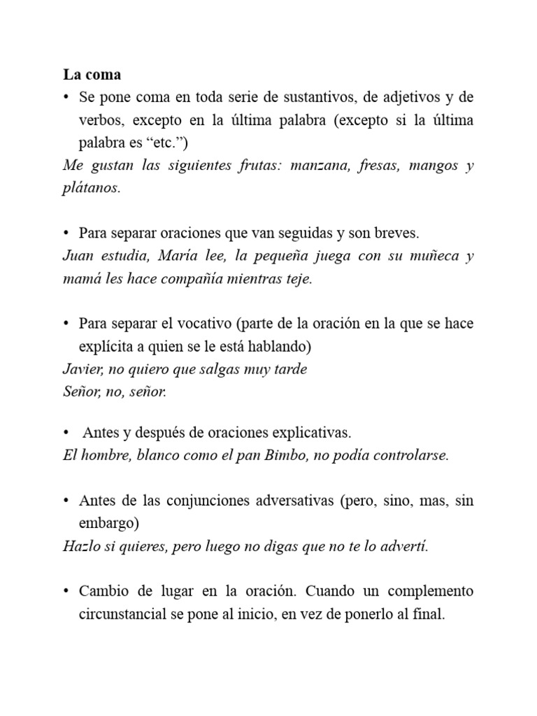 Coma, Guión y Comillas | PDF | Mecánica del lenguaje | Gramática