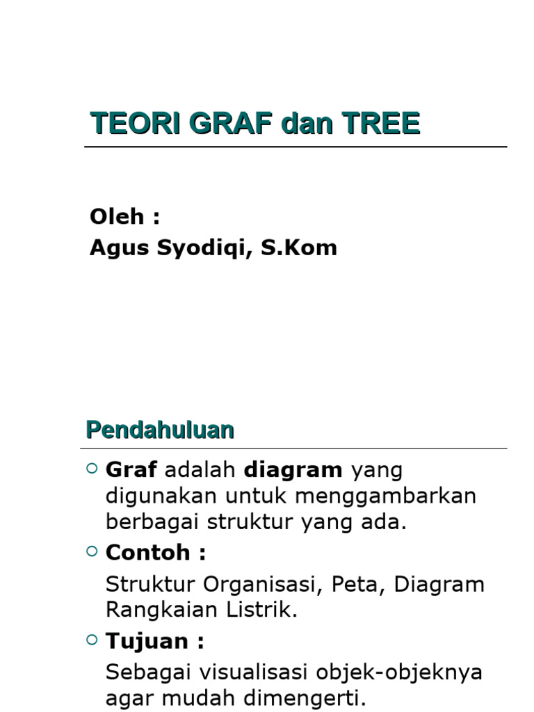Bab-8 Teori-Graf Dan Pohon | PDF