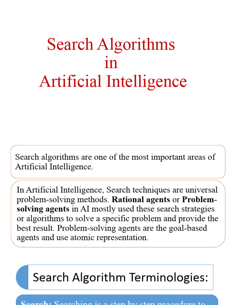 Chap-3 Search Algorithms in Artificial Intelligence | PDF | Algorithms | Theoretical Computer ...