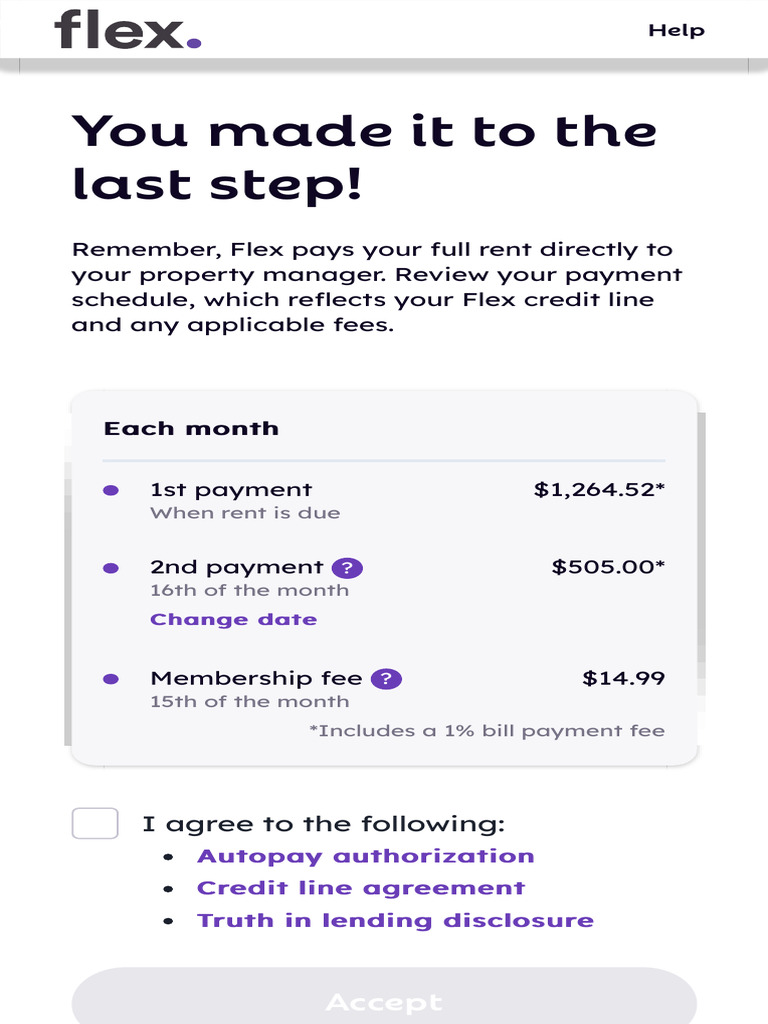 Flex Pay Rent on Your Own Schedule | PDF