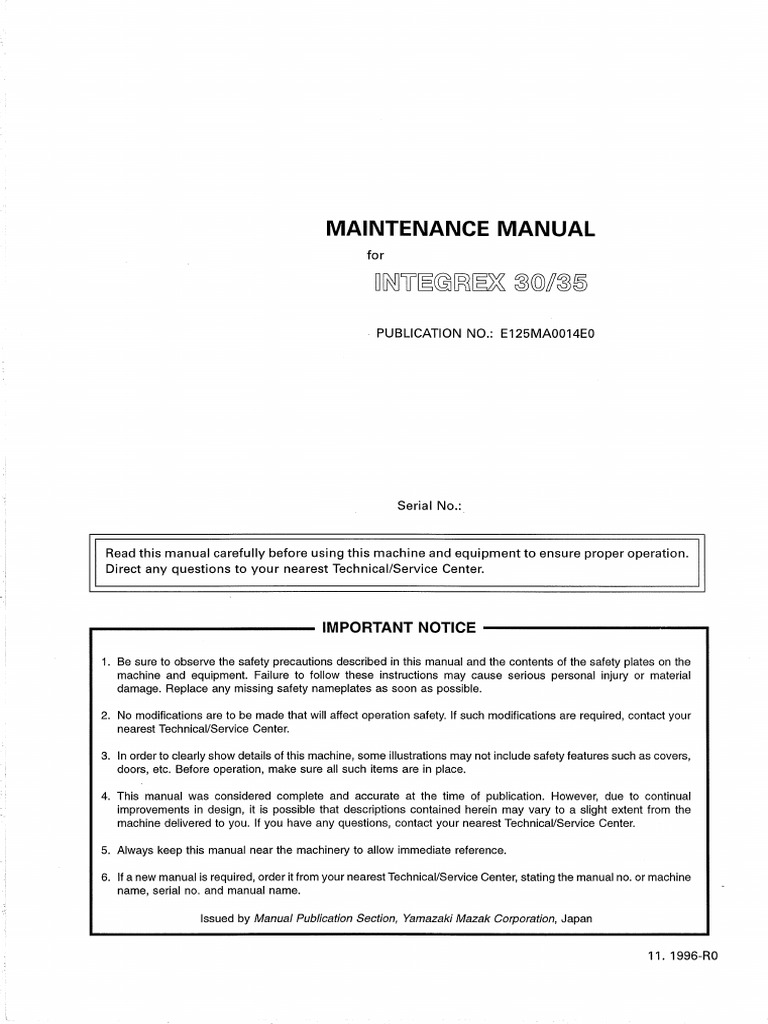 Maintenance | PDF