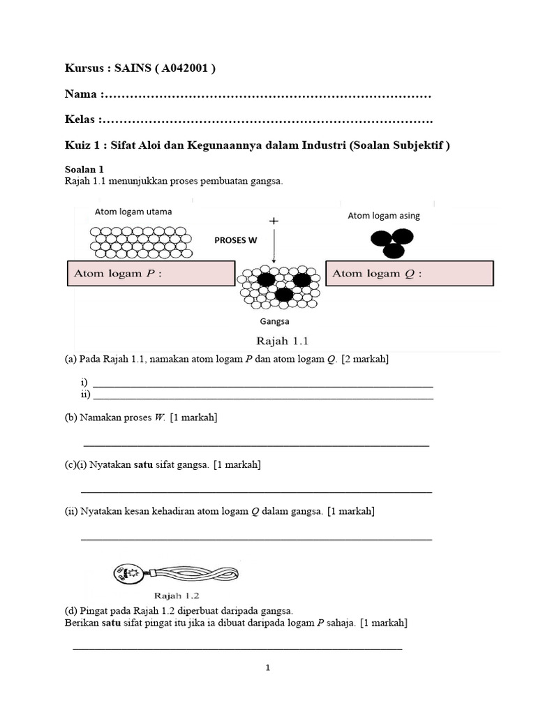 Latihan Sem 2 (Aloi) | PDF