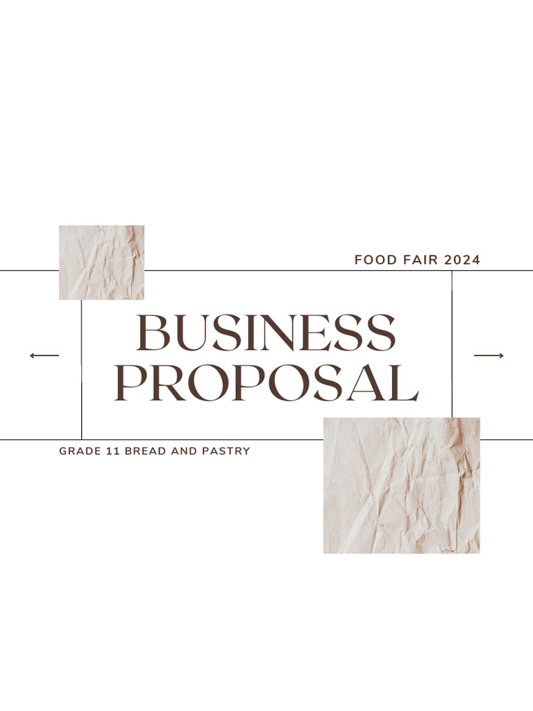 Grade 11 Food Fair Proposal | PDF | Doughnut | Food And Drink Preparation
