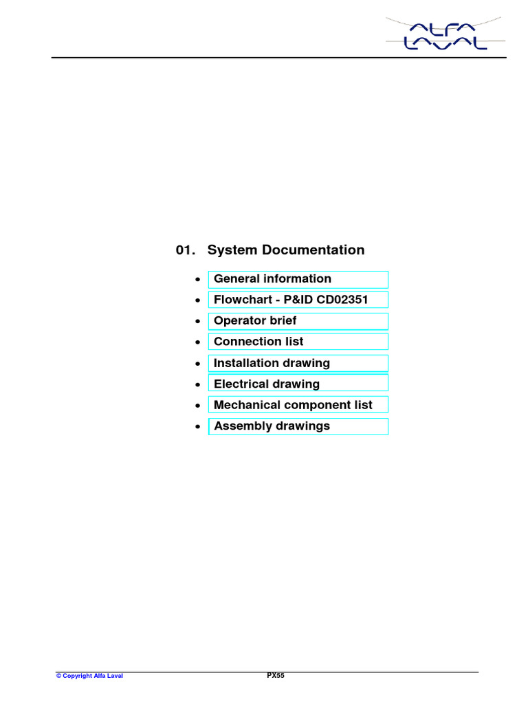 PX 55 SYSTEM DOCUMENTATION | PDF | Liquids | Safety