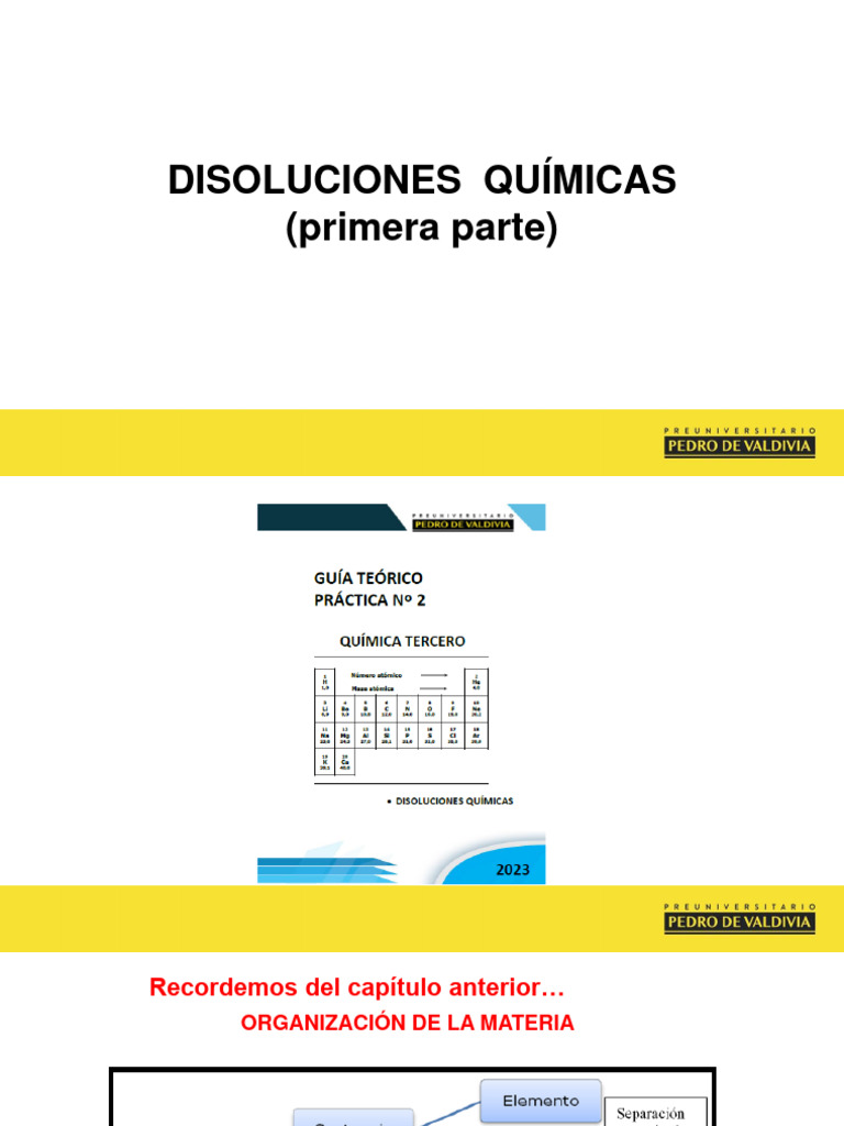 6 Disoluciones Químicas (1a Parte) - QT | PDF | Cromatografía | Mezcla