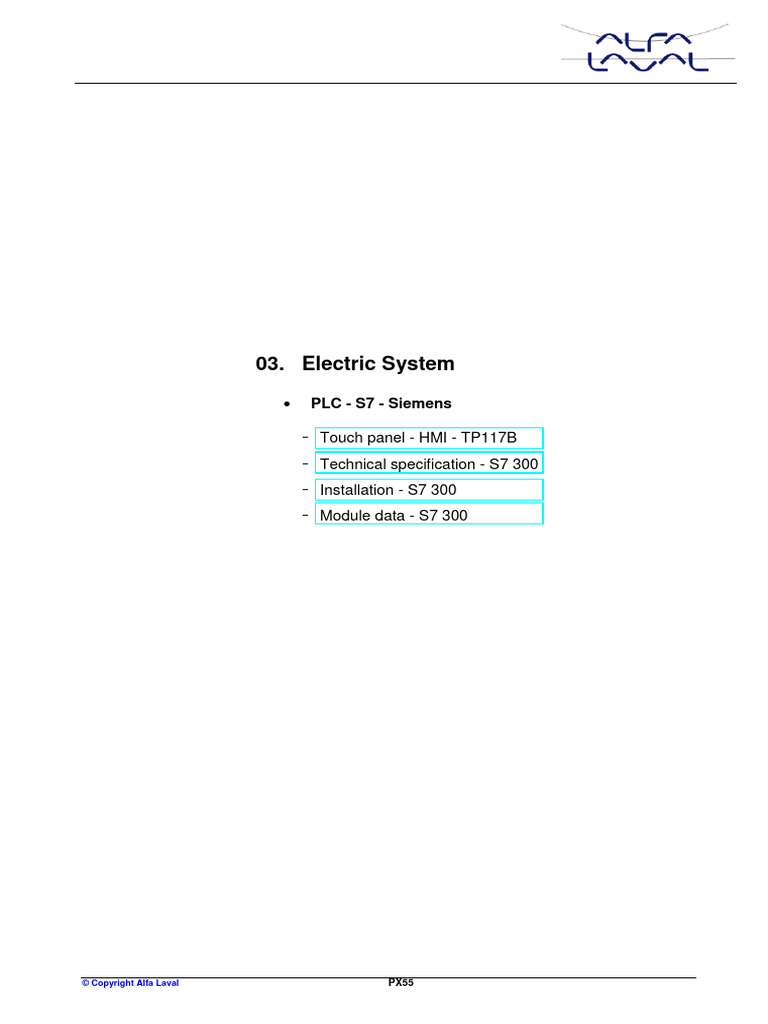 03 Electric System - PLC s7300 | PDF | User Interface | Documentation