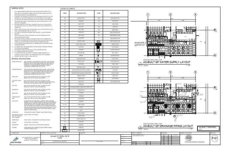 Shell NLT4 Cafe Plumbing Layout Plan | PDF | Plumbing | Hydraulic ...