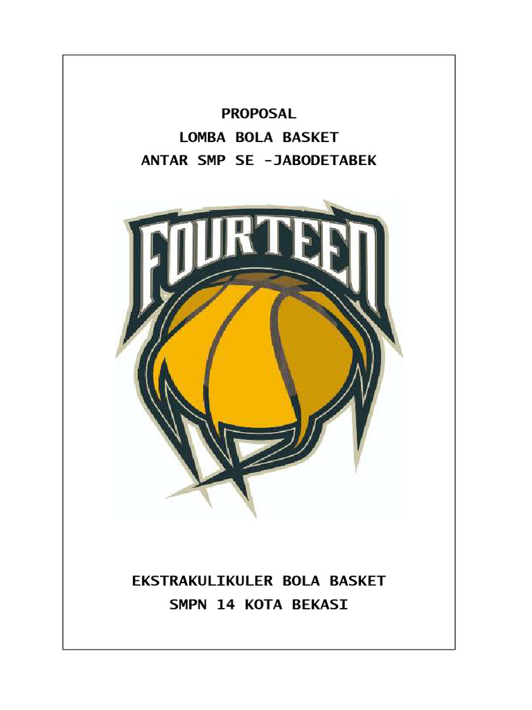 Proposal Lomba Basket SMP Jabodetabek | PDF