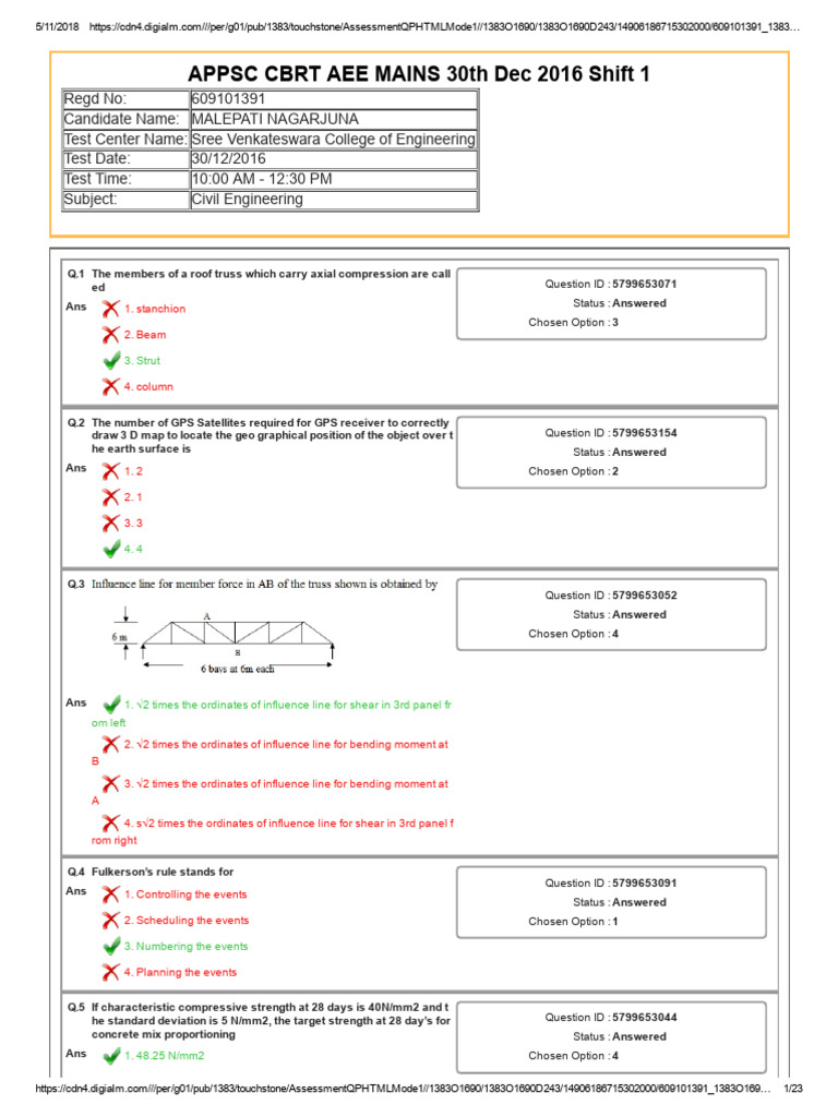 AEE Mains Paper II | PDF | Soil Mechanics | Deep Foundation