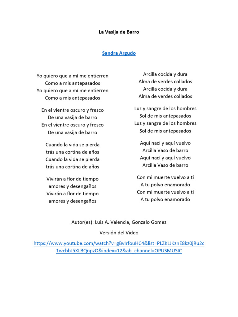 La Vasija De Barro Pdf