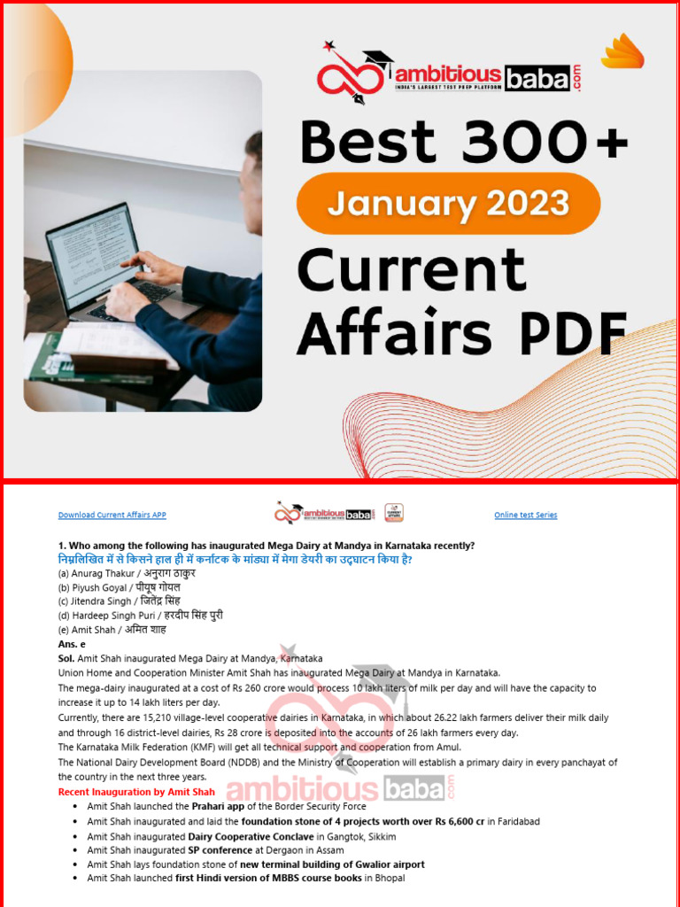 Current Affairs App and Exam Prep Guide | PDF